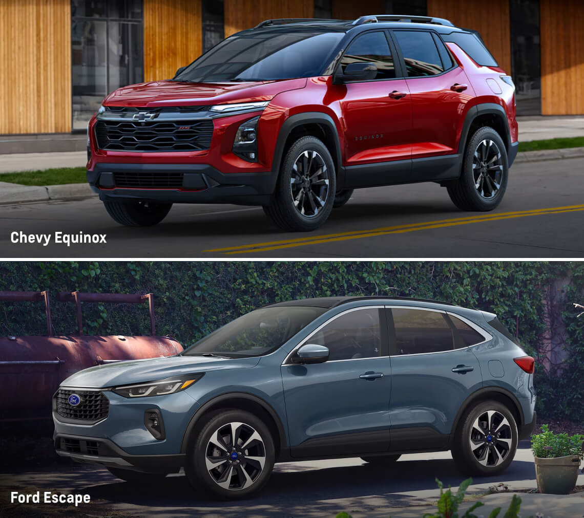 2025 Chevy Equinox Vs. 2025 Ford Escape Comparison
