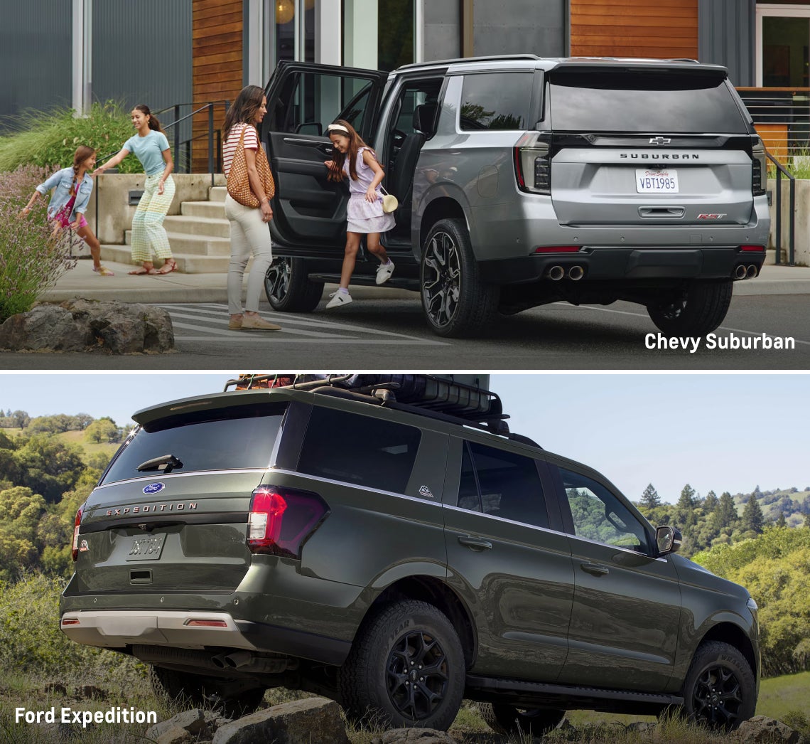 Chevy Suburban Vs. Ford Expedition MAX Comparison